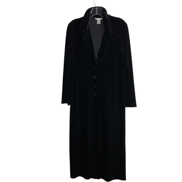 CAbi | Dresses | Cabi Black Velour Maxi Dressduster Size Large | Poshmark